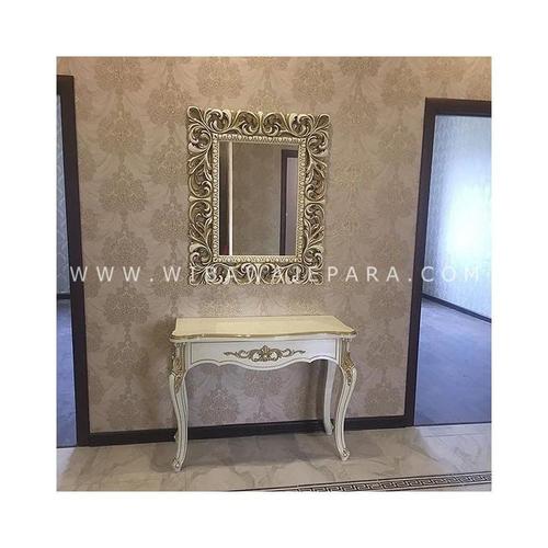Jual Meja Konsol Pigura Cermin Dinding Minimalis Modern Ukiran Elegant ...