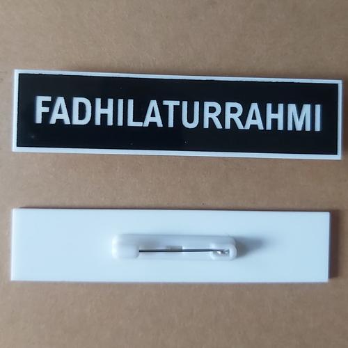 Jual name tag grafir pakai peniti - Kota Medan - gubuk grafika | Tokopedia