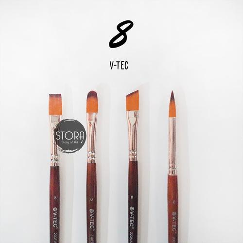 Jual V-Tec Artist Brush 8 / Vtec Kuas Lukis Gambar No 8 - angle - Kota ...