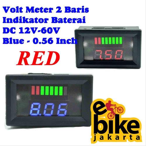 Jual Volt Meter DC 12V-60V 2 Baris Indikator Baterai 0.56 Inch RED (T20701) - Jakarta Pusat ...