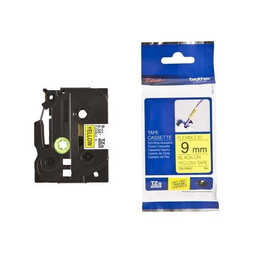 Jual BROTHER TAPE CASSETTE BLACK ON YELLOW (tze-621) 9MM ORIGINAL sip ...