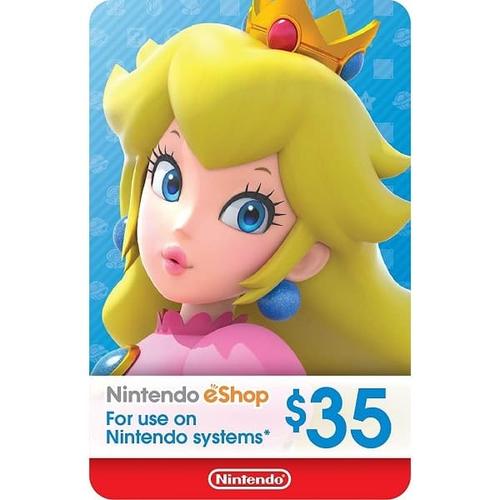 Promo Nintendo eShop Card Network USA US Wallet 35 USD Dollar Dolar $35 ...