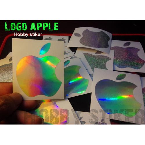 Jual Stiker iphone apple hologram ukuran besar untuk komputer laptop ...