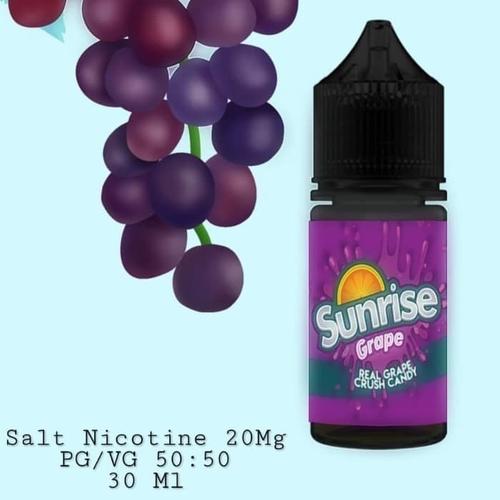 Promo Sunrise Grape Crush Salt Nic 20MG 30ML - Liquid Sunrise Salt Nic ...