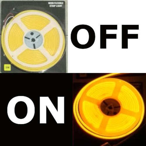Jual YELLOW Neon Flex LED 12V 5M Neon Sign Flexible DIY Lampu Selang ...
