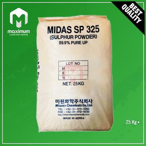 Jual Sulphur Powder / Sulfur / Belerang Bubuk / MIDAS SP 325 99.9% 25Kg ...