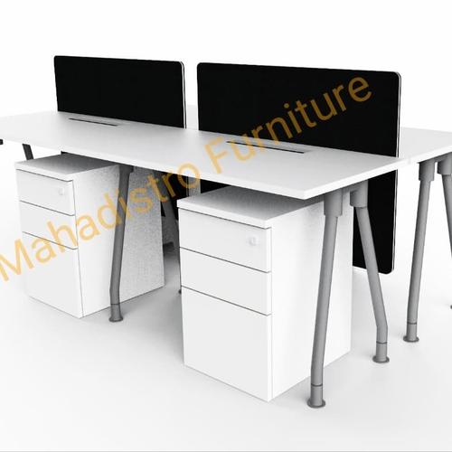 Jual Workstation meja kerja 4 staff / meja kantor sekat gantung ...