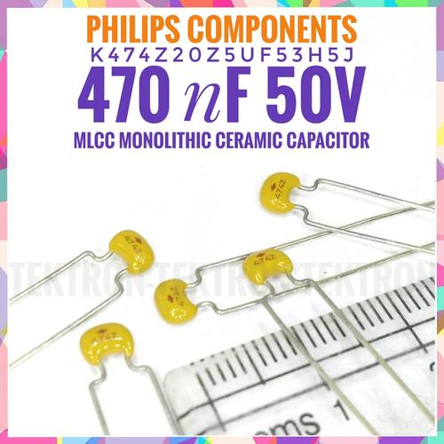 Jual Philips Components 470nF 50V MLCC monocap 474 Capacitor Kapasitor ...