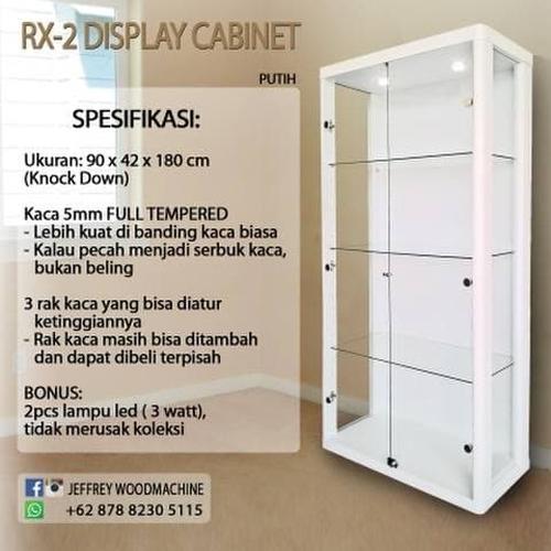 Jual Rak pajang display kaca koleksi tas branded tempered kayu ...