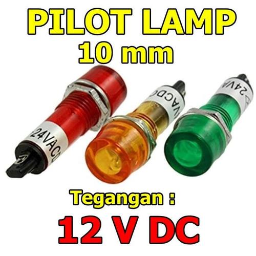 Jual PILOT LAMP LAMPU PILOT FLAT 10 MM 12 V DC INDIKATOR Panel - Kota ...