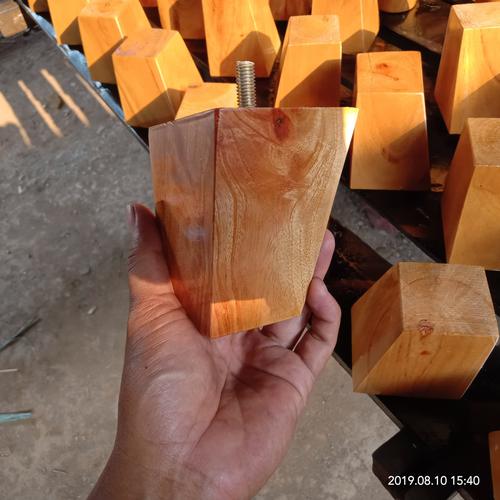 Jual kaki sofa kayu piramid T.10 cm finishing melamic - Putih - Kab ...
