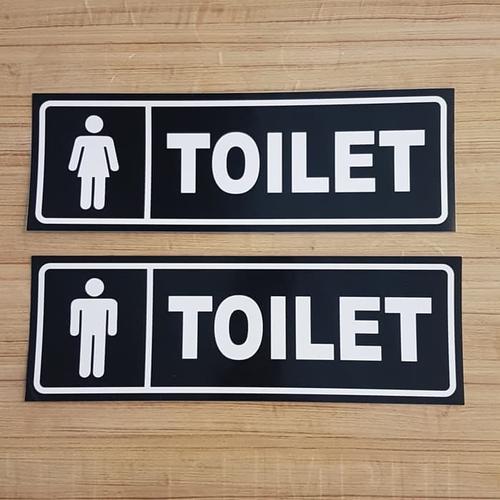 Jual SIGN LABEL STICKER K3 RAMBU TOILET PRIA ATAU WANUTA UKURAN 10X30CM ...