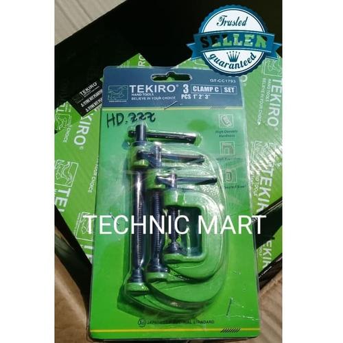 Jual Tekiro Clamp C Set 3 pcs/ Klem C Tekiro / Set 3 pcs Tekiro Catok C ...