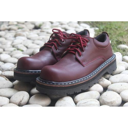 Jual Sepatu BM UG Low Maroon Black Original Kulit Asli Boots Pria ...