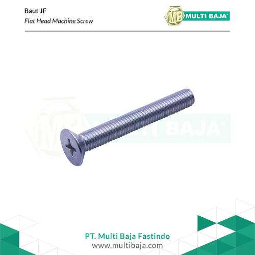 Jual Baut JF Stainless Steel 304 M3 x 6 (Flat Head Mahine Screw) - Jakarta Barat - Multi Baja ...