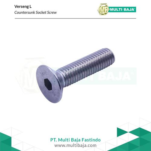 Jual Verseng L Stainless Steel 304 M6 x 20 (Countersunk Bolt ...