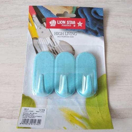 Jual Lion Star HK 3 Multi Purpose Hook Hanger Gantungan Tempel Lionstar ...