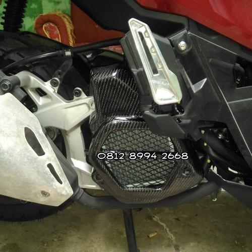 Jual honda adv 150....cover radiator carbon kevlar model custom - Hitam ...