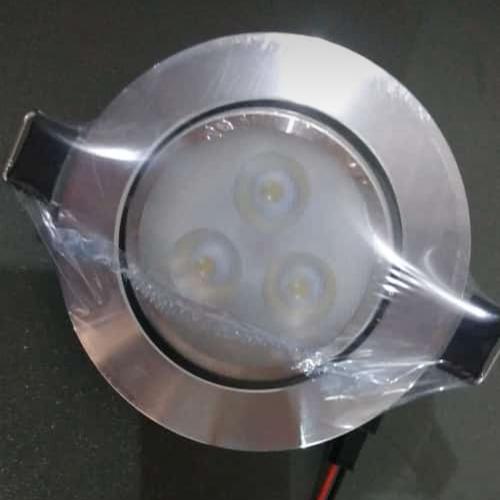 Jual lampu led 3 mata 3watt celling untuk ambalan atau lemari atau ...