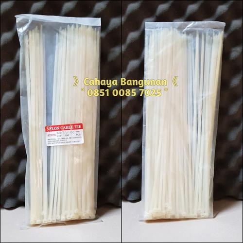 Jual Tali Ikat Cable Kabel Tie Ties Tis Kabeltis Putih Hitam 30 Cm 30Cm ...