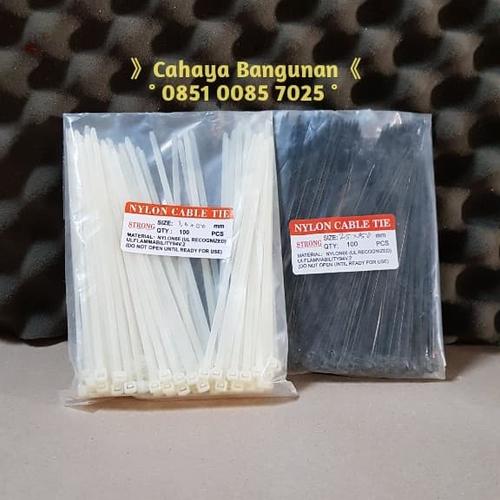 Jual Tali Cable Kabel Tie Ties Tis Kabeltis Putih Hitam 15 Cm 15Cm ...