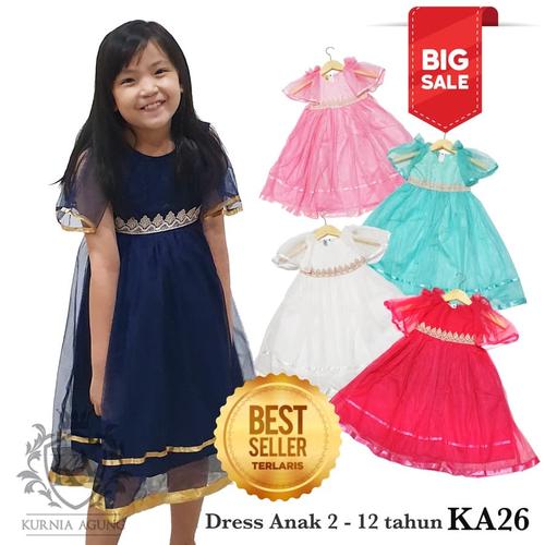 Jual Promo Dress Anak Perempuan 2-12 tahun Dress Princess Murah KA26 ...