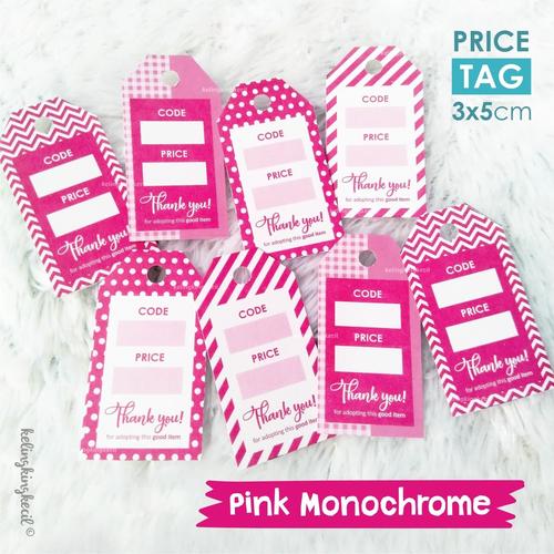 Jual Paket Price Tag ~ Pink Monochrome ~ Lucu Unik Cantik - Kab. Malang ...