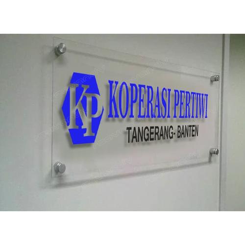 Jual akrilik | Papan Nama Kantor |nama perusahaan |signage |Acrylic 5mm ...
