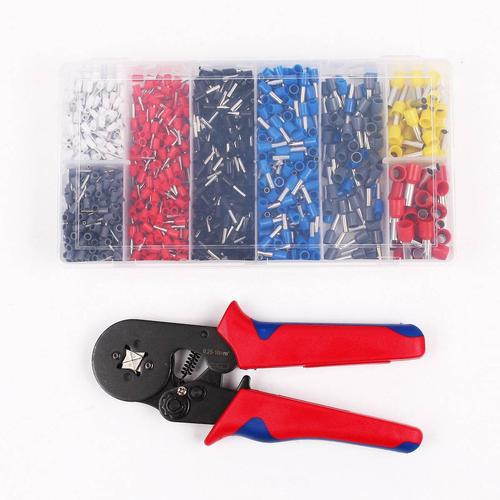 Jual Crimp Tool Kit Crimper Ferrule Crimping Pliers with 1200PCS ...