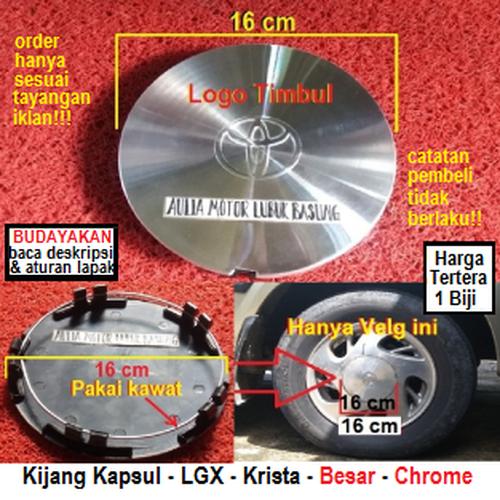 Jual dop center as velg kijang kapsul lgx dll besar chrome super kaki ...