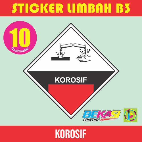 Jual Sticker Limbah B3 - Korosif [size 10 cm] - Kota Bekasi - Bekasi ...