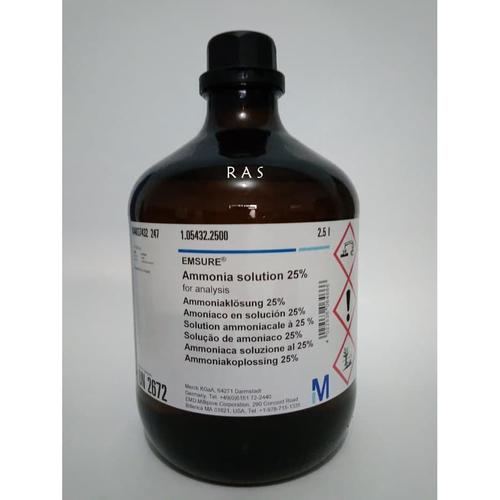 Jual Larutan Ammonia solution 25% for analysis EMSURE Merck 1.05432.2500 - Kota Surabaya ...