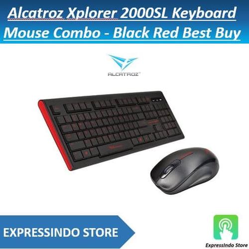 Jual Alcatroz Xplorer 2000SL Keyboard Mouse Combo - Black Red Best Buy ...