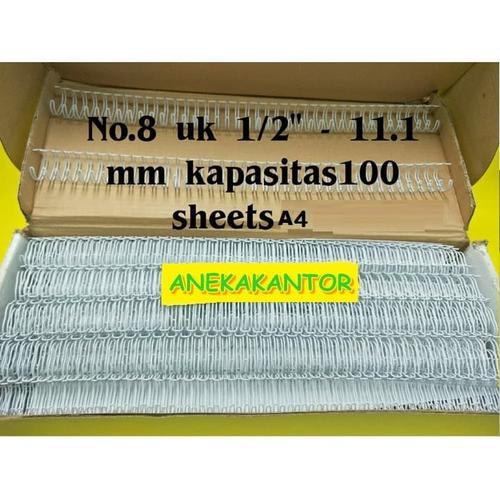 Jual Spiral Kawat Jilid A4 No.8 Ukuran 1l2 Untuk Kapasitas 105 - 120 ...
