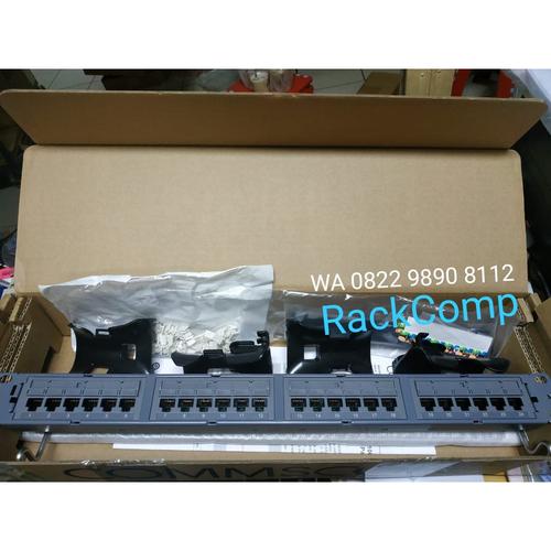 Jual Systimax patch panel 24 port cat6 include modular / Frame panel ...