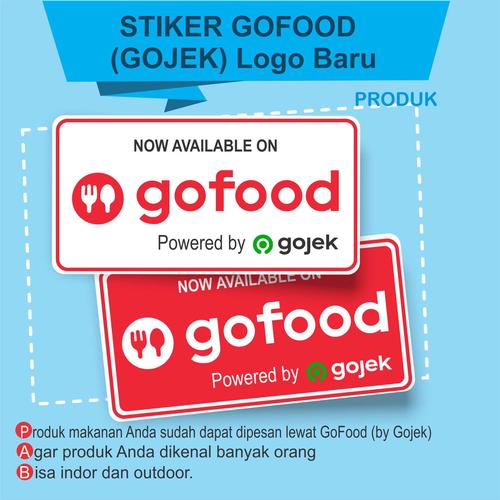 Jual STIKER GOFOOD (logo baru) untuk tempat kuliner - powered by gojek ...