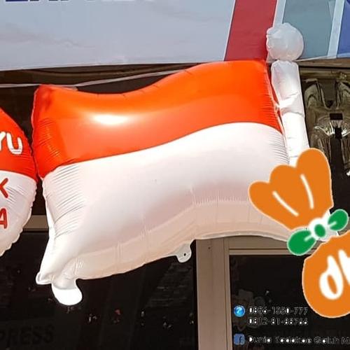 Jual Balon hias bentuk Bendera Merah Putih edisi 17 Agustus - D-stick ...