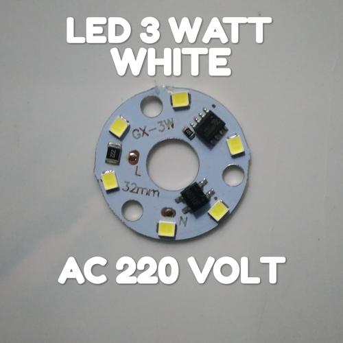 Jual MODUL LED BOHLAM 3 WATT SMD 2835 - WHITE - AC 220 VOLT - Kota ...