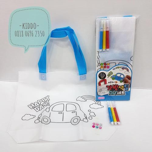 Jual Mainan edukasi mewarnai tas kanvas dengan cat air - KUS - Kota ...