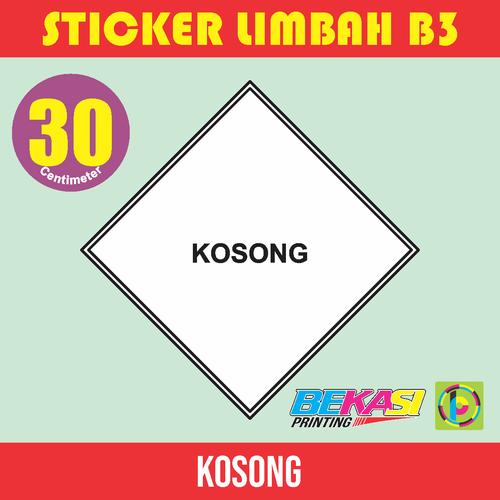 Jual Sticker Safety Sign Limbah B3 KOSONG Uk. 30 cm - Kota Bekasi ...