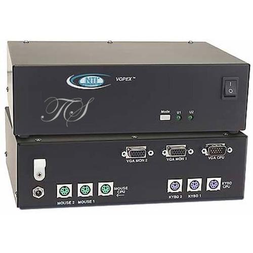 Jual VGA PS/2 KVM Splitter Up to 2 Monitor, 2 keyboards/Mouse VOPEX ...