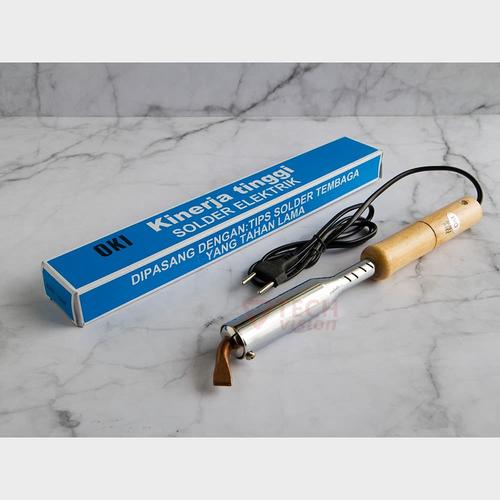 Jual Solder Listrik 150W Gagang Kayu 150 Watt Soldering Iron Alat Patri ...