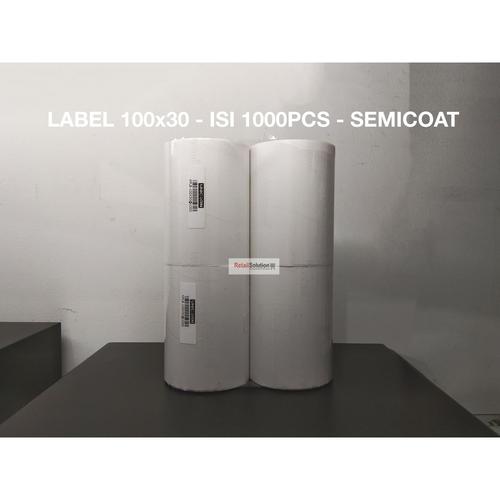 Jual Sticker Kertas Label 100x30 mm isi 1000 - Semicoat - Kota Bandung ...
