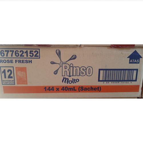 Jual DETERGENT RINSO CAIR MOLTO KEMASAN SACHET (144 x 44 ML ) - 1 DUS ...