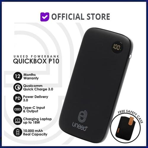 Jual UNEED Power Bank 10000 MAh QC 3.0 UPB102PD QuickBox P10 Power ...