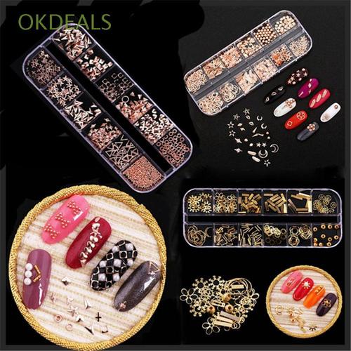 Jual Manik-Manik Kuku Bahan Logam Campuran Warna Rose Gold Metalik Gaya - Jakarta Pusat ...