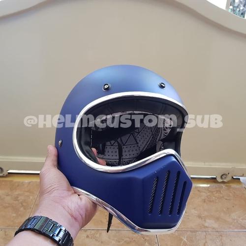 Jual helm cakil / helm biru doff termurah - Biru - Kota Surabaya ...