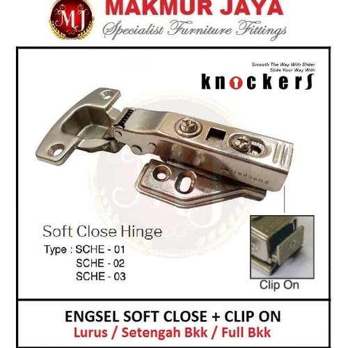 Jual Engsel Sendok Soft Close Clip On / Knockers SCHE 01-02-03 - LURUS ...