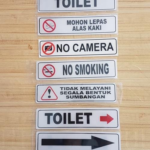 Jual SIGN AKRILIK K3 RAMBU SAFETY PERBUAH ANEKA SIGN 4.5X19.5CM ...