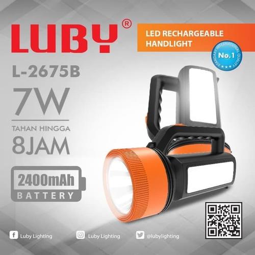 Jual Senter LUBY L2675B 7w - Lampu Darurat Emergency Lamp 2675B Flash ...